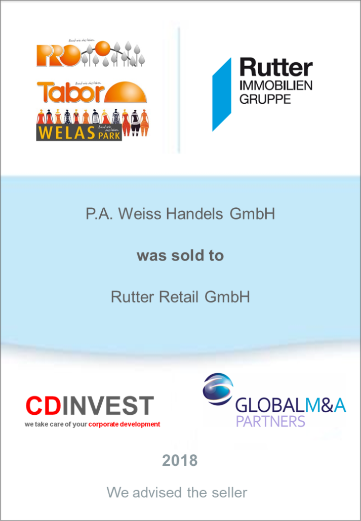P.A. Weiss Handels GmbH - CD Invest Consult GmbH P.A. Weiss Handels GmbH - CD Invest Consult GmbH
